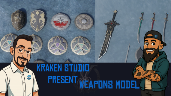 KRAKEN STUDIO · Weapons and Shields model