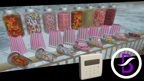 BLUE X FM | Candy Props