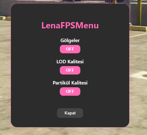 lenashop · Lena Shop Fps Menu v1 QBCORE&ESX
