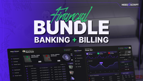 FiveM Banking + Billing Bundle | Financial Bundle | ESX QBCore QBox ...