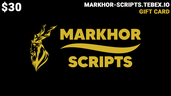 Markhor Scripts | Gift Cards