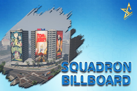 squadron concepts · Animated 3 in 1 Billboard