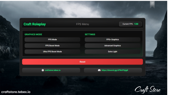 Craft Store | CR FPS Menu