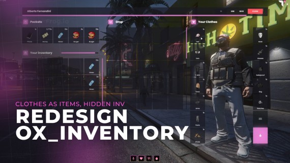 PinkFrog · Pinkfrog ox_inventory redesign | clothes as items, hidden ...