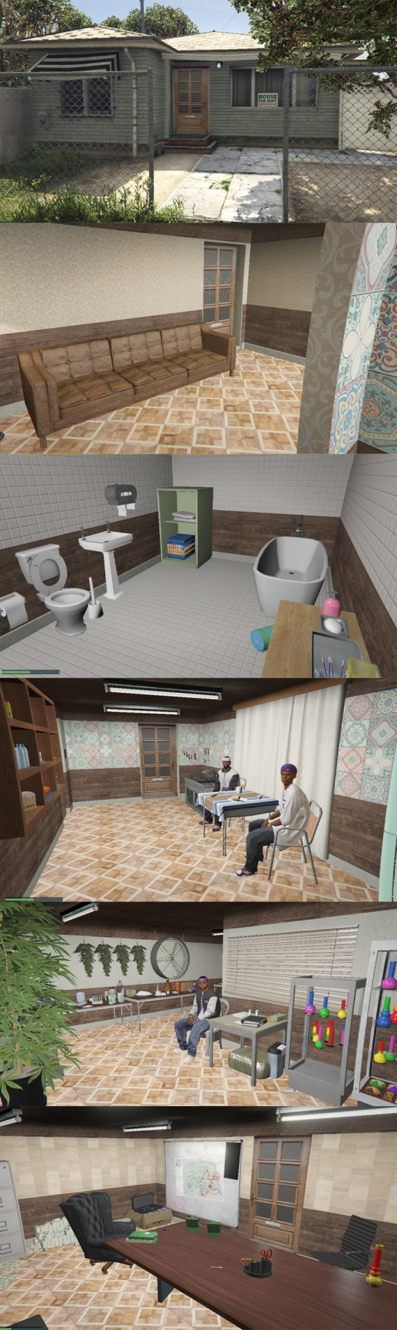 KYNDRA FIVEM MAPS AND CLOTHS STORE | Ballas Gang House - Interior Map ...