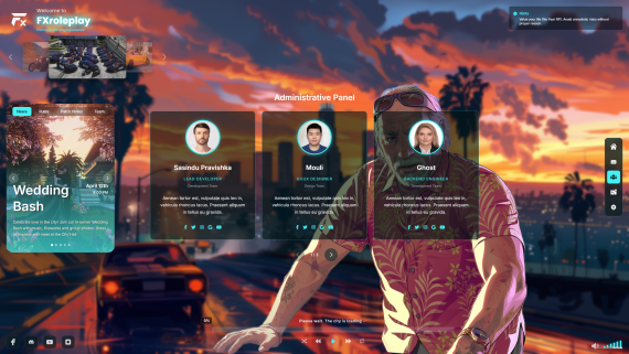QuickFX · Modern & Interactive FiveM Loading Screen (Fully Configurable [QB-Core/ ESX/ Standalone]