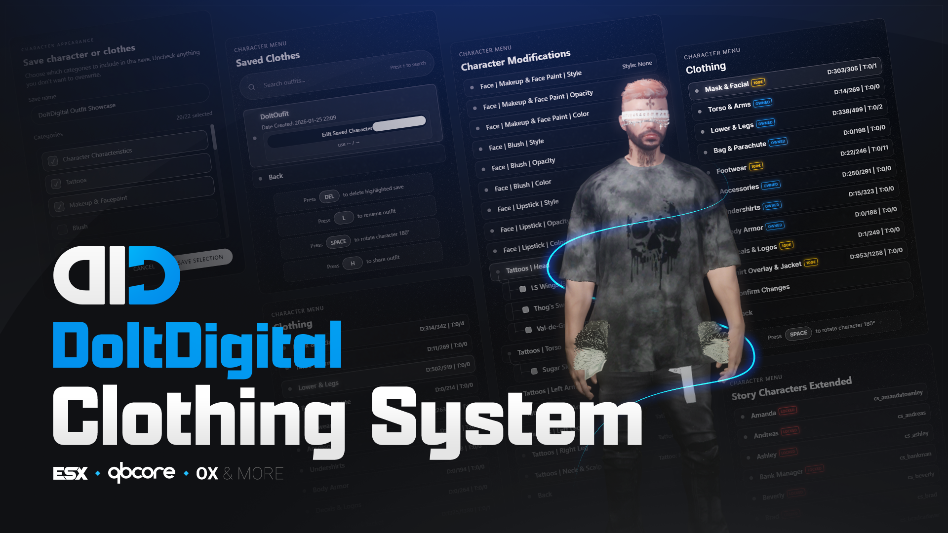 FiveM Clothing Script| 1-Click vMenu - illenium appearance Replacement ...
