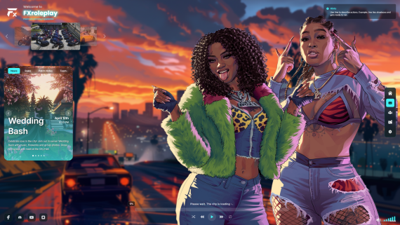 QuickFX · Modern & Interactive FiveM Loading Screen (Fully Configurable [QB-Core/ ESX/ Standalone]