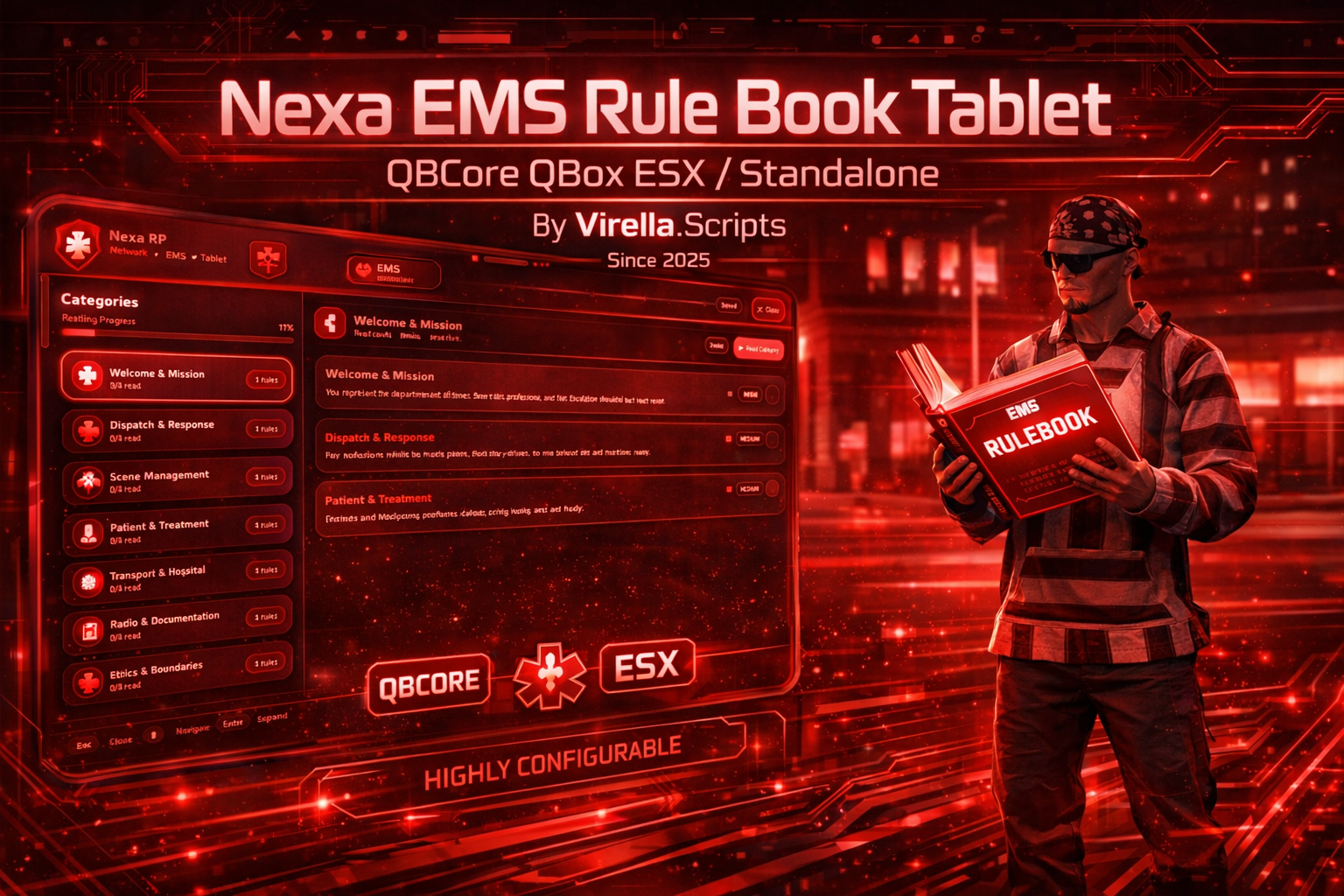 Virella-Scripts-Tebex · 📖 Nexa EMS Rule Book Tablet — QBCore / QBox ...