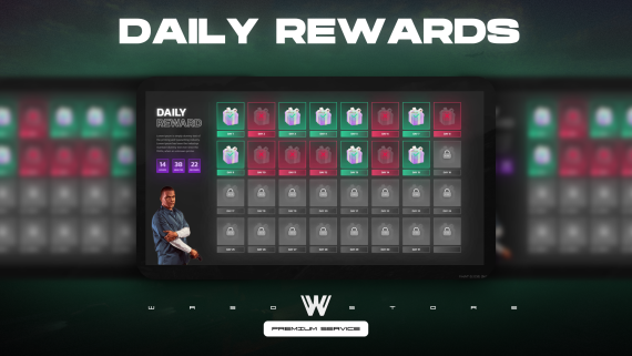 wasd High-Quality FiveM Scripts · Daily Rewards Script