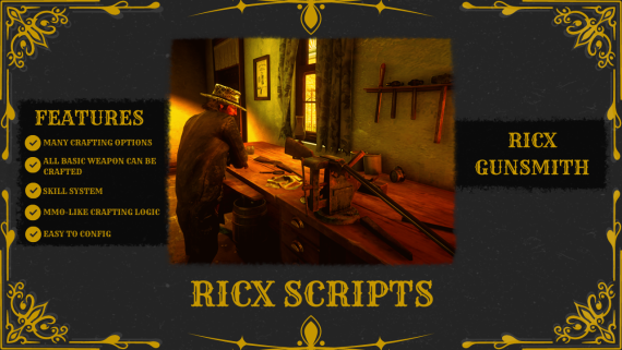 RicX RedM Scripts | Gunsmith | RedEM:RP - RedM Scripts