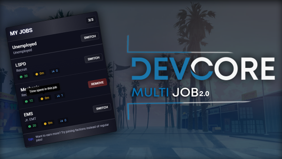devcore · [ESX/QB/QBX] Multijob V 2.0