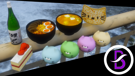 BLUE X FM | UWU Props pack one | Useable with jim cat cafe