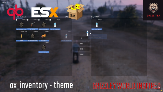 Grizz Tea · Ox Inventory - ReSkin