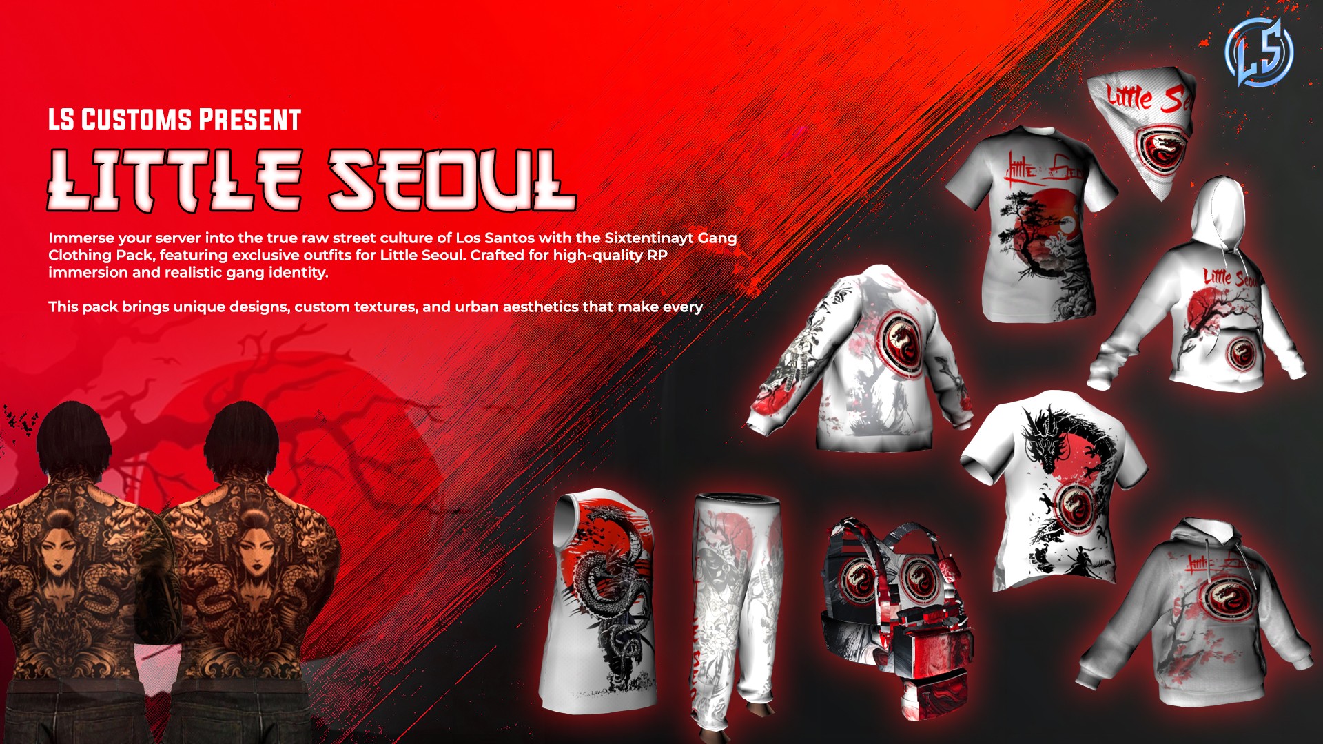 Nine Development · FiveM Little Seoul Gang Clothing Pack