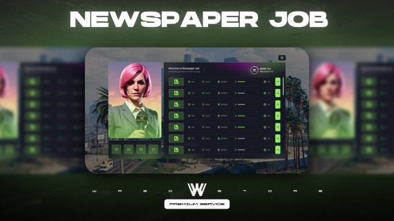 wasd High-Quality FiveM Scripts · Multiplayer Newspaper Job