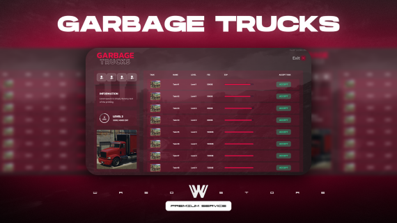 wasd High-Quality FiveM Scripts · Multiplayer Garbage Job