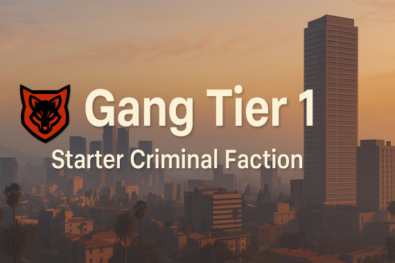 The Pixel Network · 🔥 Gang Tier 1 – Starter Criminal Faction