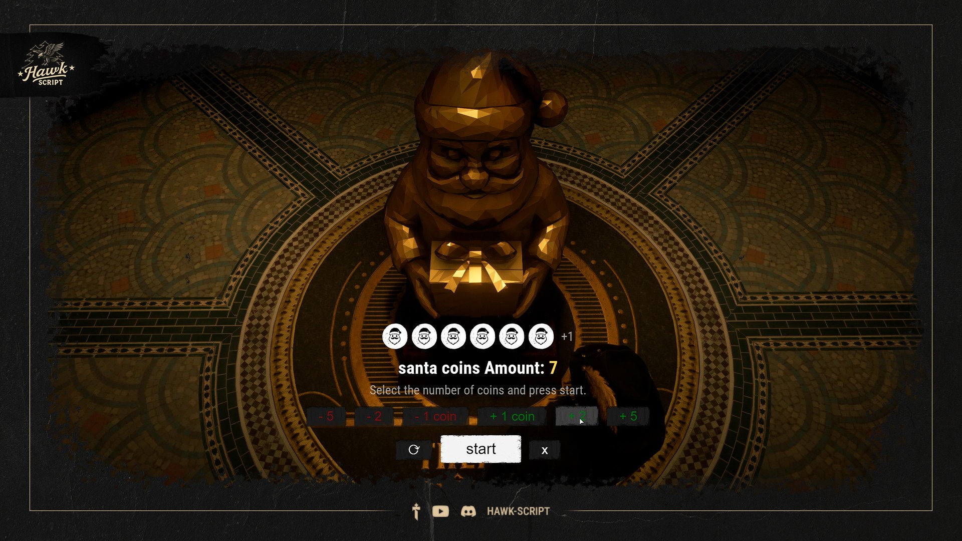 HAWK-SCRIPT · Hawk Lucky Santa