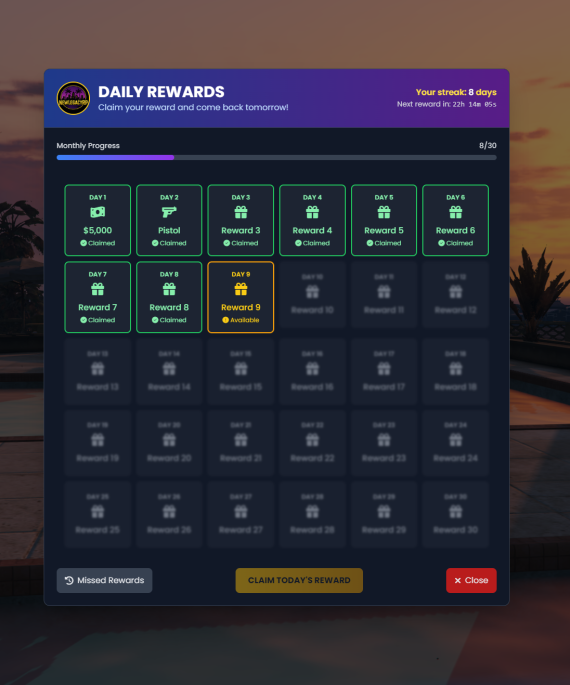 YZN Scripts · YZN Daily Rewards [Escrowed]