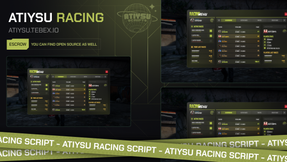 Premium FiveM Scripts | Racing (Escrow) | Atiysu Scripts | Best ESX & QBCore Scripts