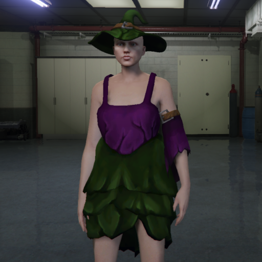 GTA Apparel · Stylized Witch Outfit for FiveM MP Female | Leaf-Inspired ...