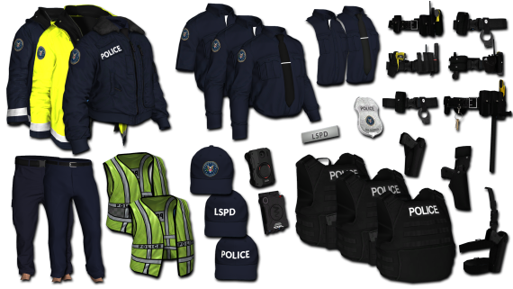 FiveM Custom Clothing | LSPD Blue | Mega