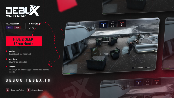 DebuX | [ESCROW] Hide and Seek (Prop Hunt!)