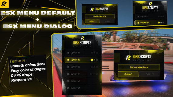 ESX Menu Default & Dialog Redesign | RISK SCRIPTS