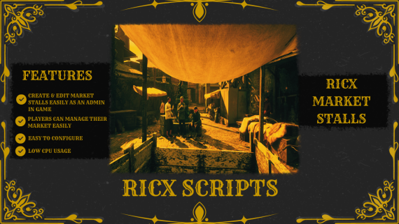 RicX RedM Scripts | Market Stalls - RedM Scripts