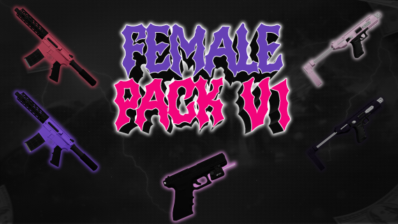 SW3RV DEPT · FEMALE WEAPON PACK V1