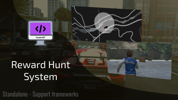 XanderWP FiveM scripts webstore | Reward Hunt system