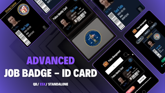 Code Studio | Advanced ID Card + Job Badge [ESX]