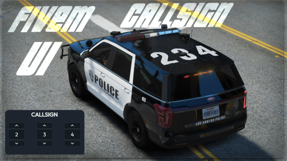 Nihan Development · [STANDALONE] FiveM Police Vehicles callsign changer