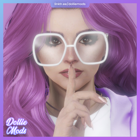 Dollie Mods | #013 - Big square eyeglasses (Ruchell Sims)