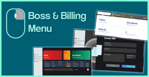 MasBagus | [ESX] [QB] 2-in-1 Boss and Billing Menu
