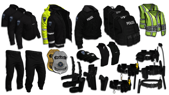 FiveM Custom Clothing · LSPD Black | Mega