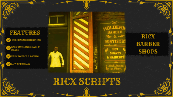 RicX RedM Scripts | Barber Shops - Biz - RedM Scripts