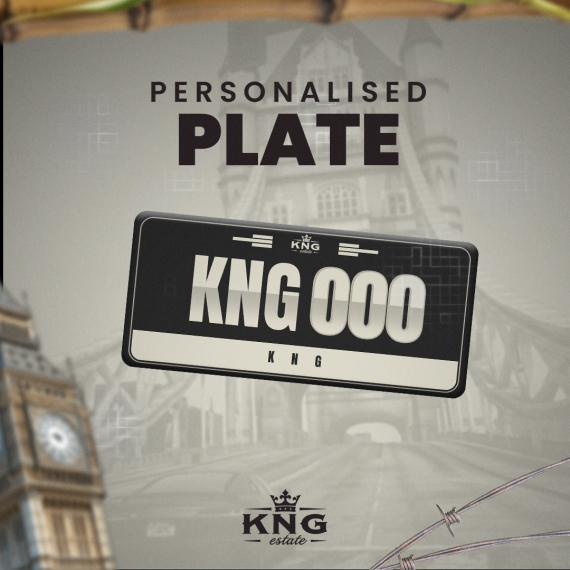 KNG RP · Personalised Plate