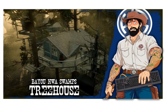 KharanStudio | Treehouse in the Bayou Nwa swamps