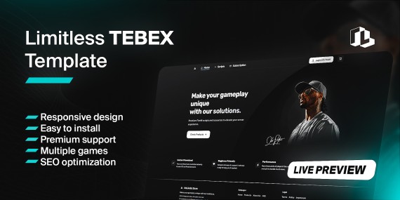 NoLimits · Limitless Tebex template