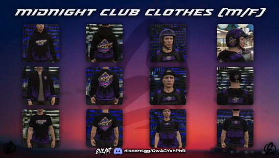 ensART Clothes · MidNight Club Clothes (Male/Female-OpenSource)