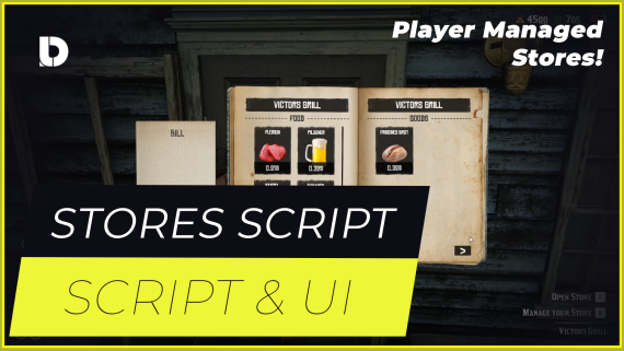 DrShwaggins Scripts | Advanced Stores - Player Managed Stores with Metadata [VORP/REDEMRP/RSG]