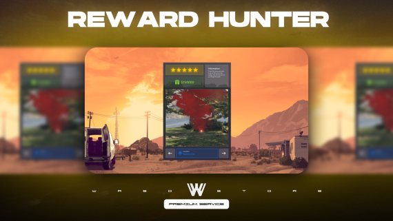 wasd High-Quality FiveM Scripts · Reward Hunter Script