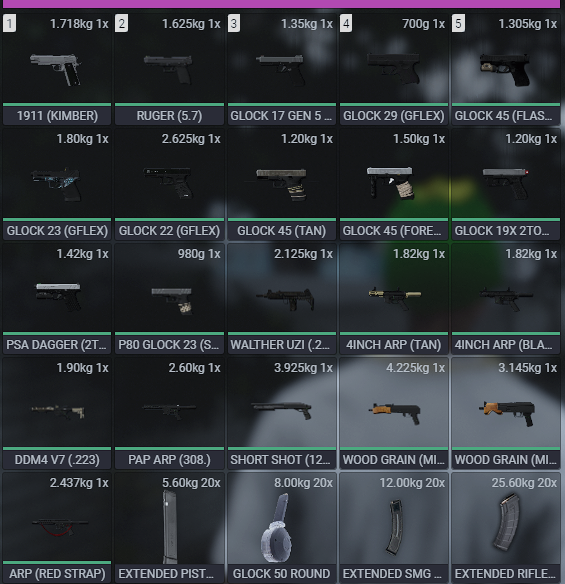 Tinys Development · Tinys Weapon Pack V4
