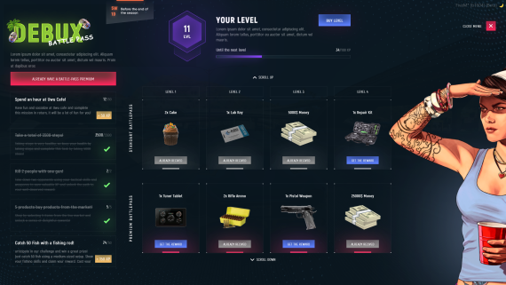 DebuX | [E][OPEN SOURCE] Battlepass Script