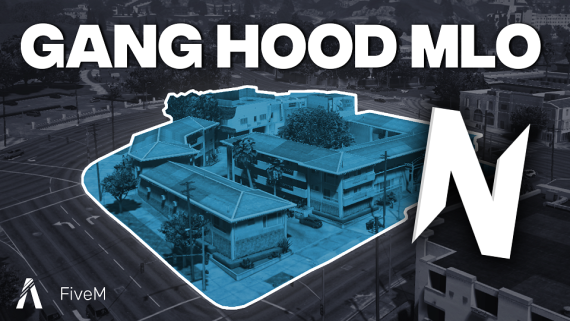 Apollo Studios · Hoover Crips Hood [MLO + Exterior] FiveM
