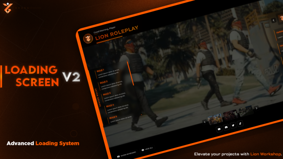 Lion WorkShop · LİON LOADING SCREEN V2 [ESCROW] [STANDALONE]