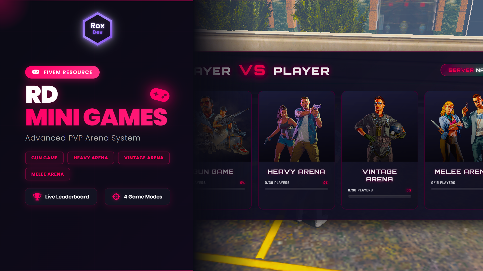 RoxDev · RD Mini Games - Advanced PVP Arena System