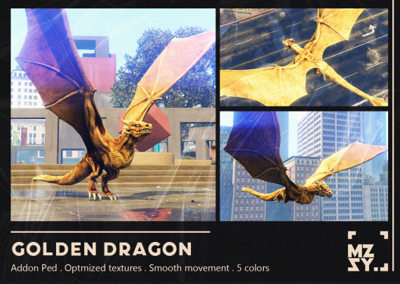 MARZZY STORE | Golden Dragon